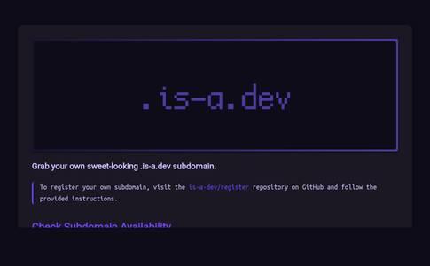 Free Subdomain .IS-A.DEV – Get Free Domain Name